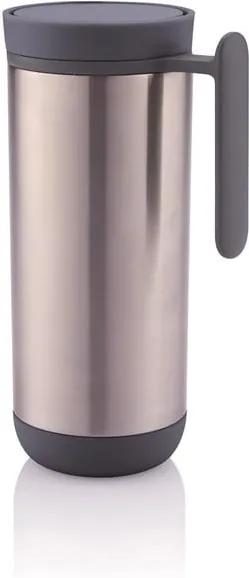 Nerezový cestovní termohrnek s ouškem XD Design Clik, 225 ml