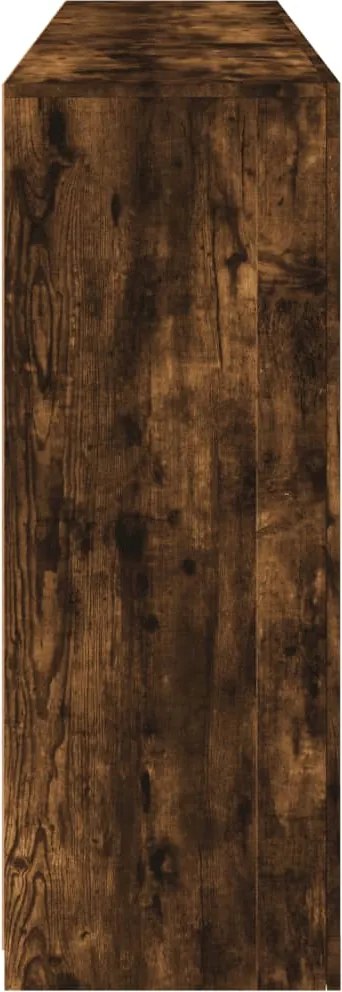 Příborník s LED osvětlením kouřový dub 162 x 37 x 100 cm 3209174