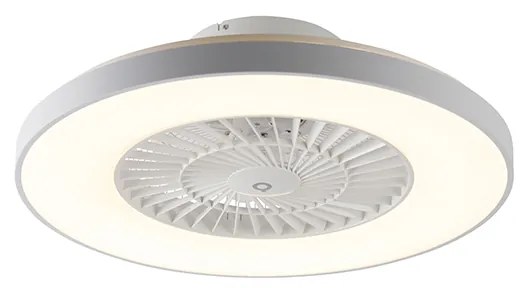 Stropní ventilátor bílý s hvězdicovým efektem stmívatelný - Climo