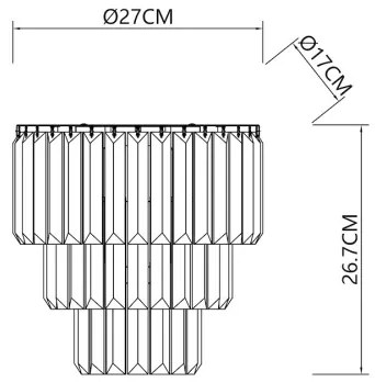 Nástěnné svítidlo MILANO 2xE14/40W/230V zlatá
