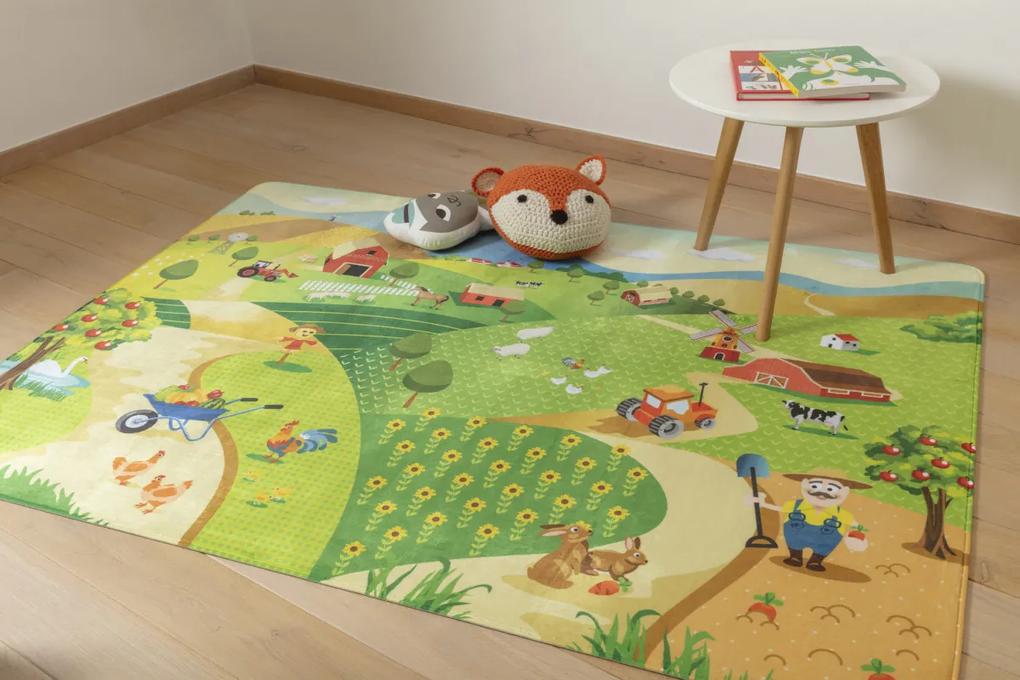 Vopi | Dětský koberec Ultra Soft Farma 1901 90x130 cm