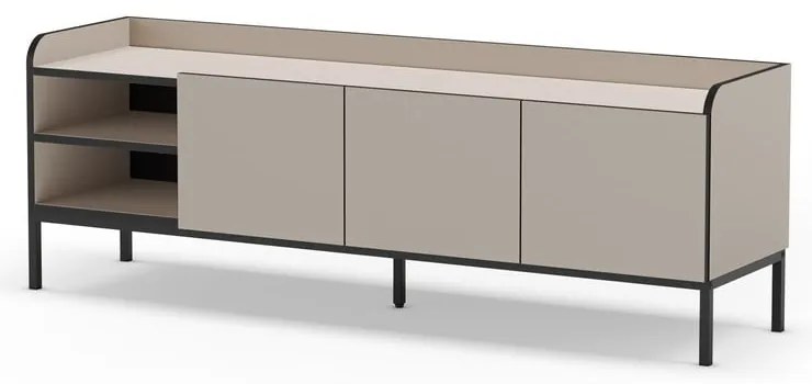 Krémový TV stolek 160x55x42 cm Adara – Marckeric
