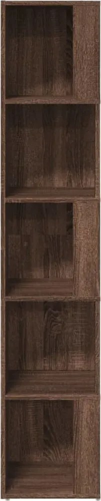 vidaXL Rohová skříňka 33 x 33 x 164,5 cm kompozitní dřevo [809048] Barva: Černá