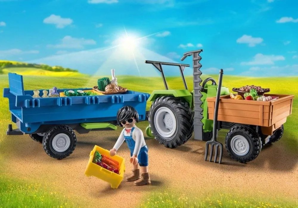 Playmobil Playmobil 71249 Traktor s přívěsem