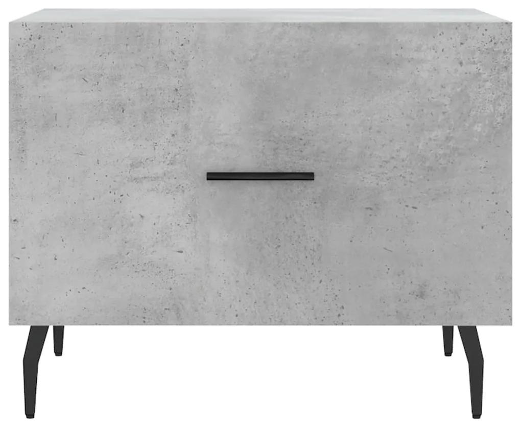 Konferenční stolky 2 ks betonově šedé 50 x 50 x 40 cm kompozit - Default Title