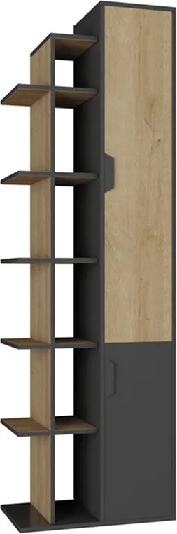 NANO | regál NA4 s policemi | 60 cm | dub riviera