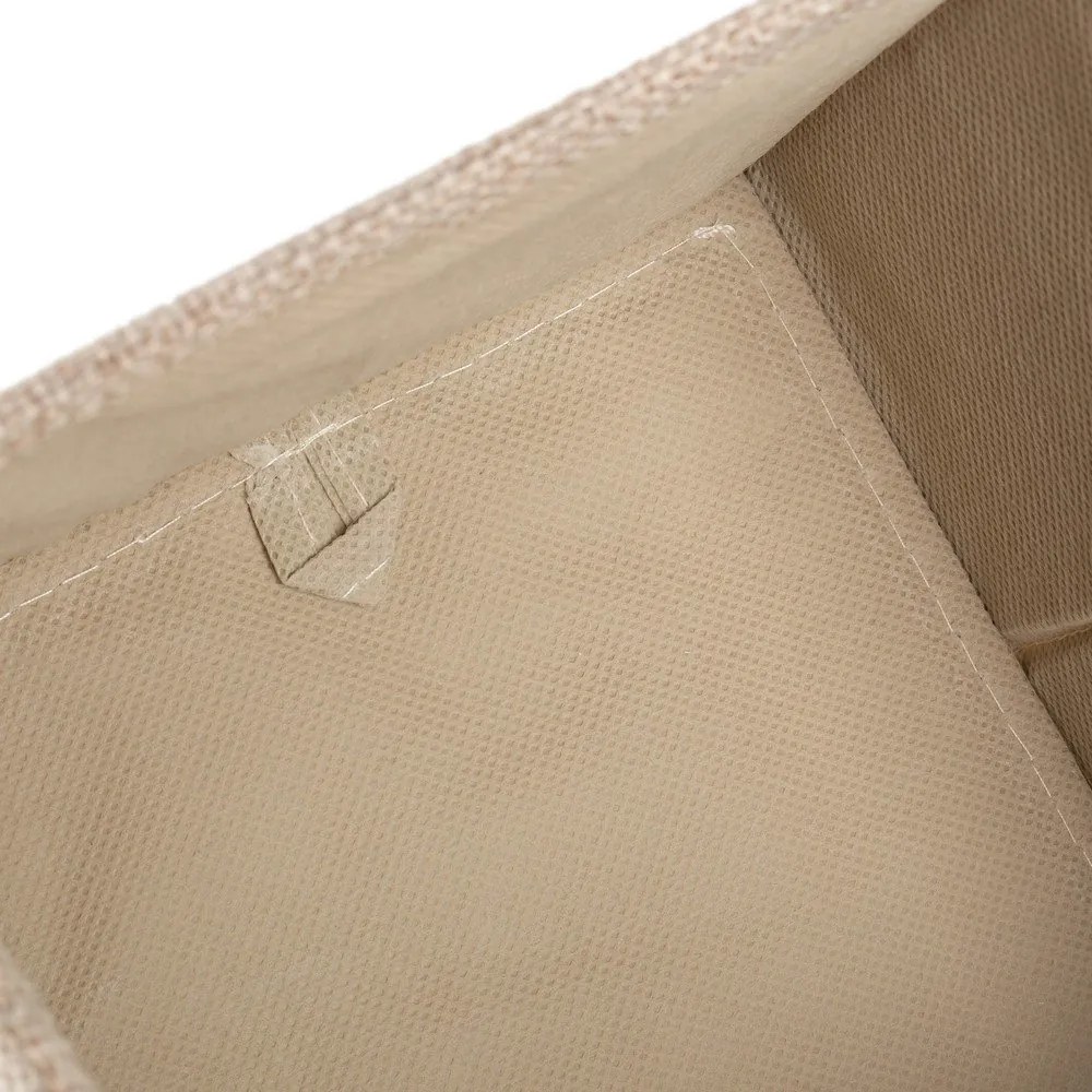 Béžové látkové úložné boxy v sadě 2 ks 14x12x12 cm Sandy – Compactor