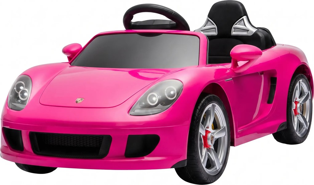 AIYAPLAY dětské elektrické auto Porsche Carrera GT, 10,8 V, růžové