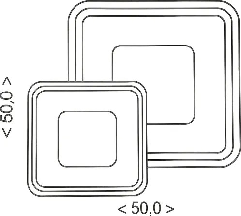 Brilagi - LED Stmívatelné stropní svítidlo TANDORA LED/49W/230V 3000-6000K + DO