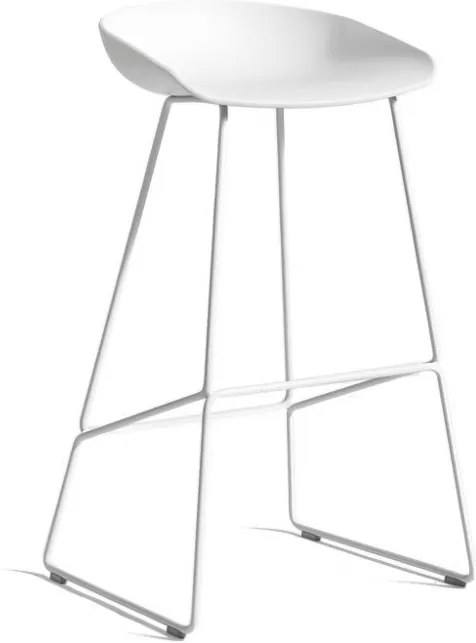 HAY Barová stolička AAS 38 High Powder Coated Steel, white