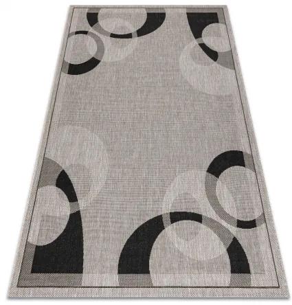 Dywany Luszczow Kusový koberec SISAL FLOORLUX 20078 stříbro / černý Rozměr koberce: 200 x 290 cm
