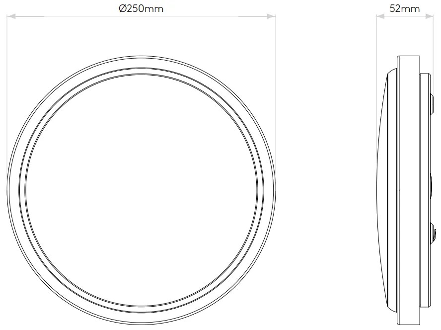 Astro Lighting Denia, stropní koupelnové svítidlo, 2x40W (úsporné), chrom, prům. 25cm, IP44