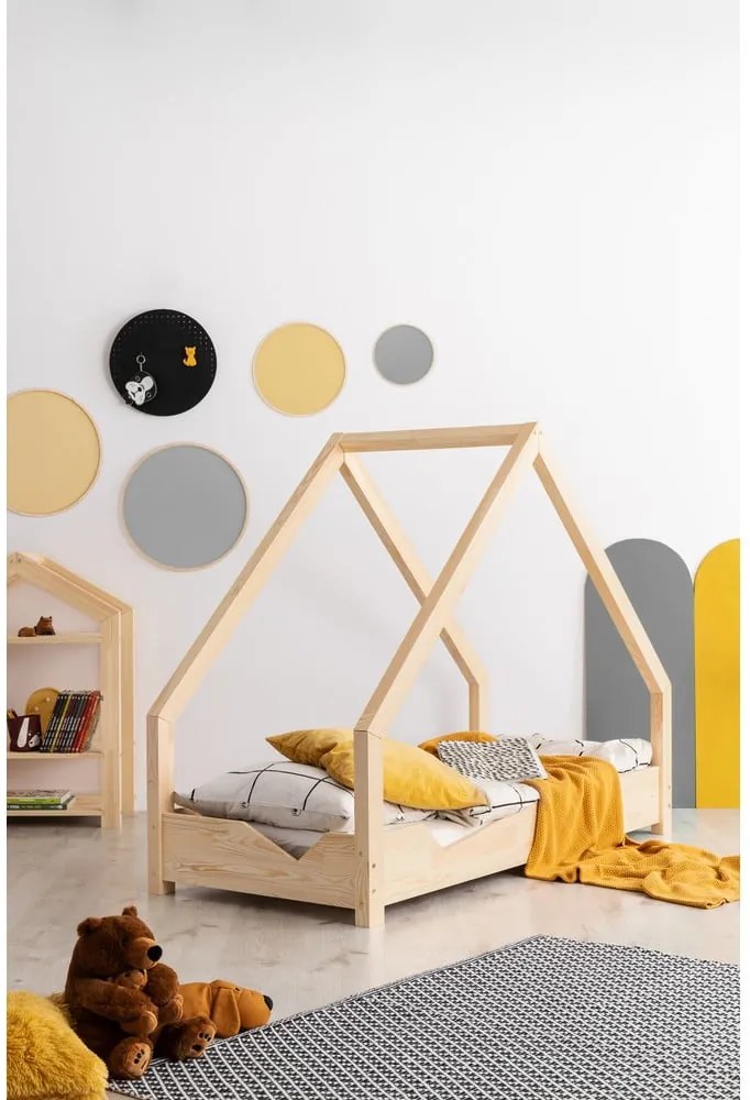 Adeko Dětská postel domeček Loca A Velikost postele: 160x90 cm Barva: dekor přírodní dřevo přírodní