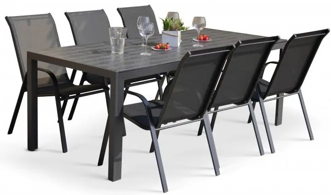 Nábytek Texim Zahradní jídelní set VIKING XL 190cm + 6x židle RAMADA