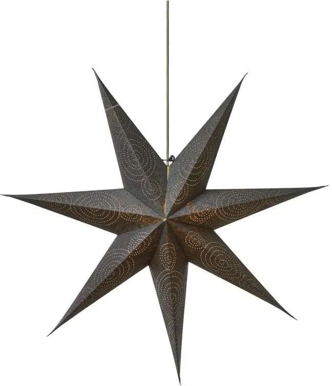 Emos Vánoční papírová Hvězda 75cm - stříbrná