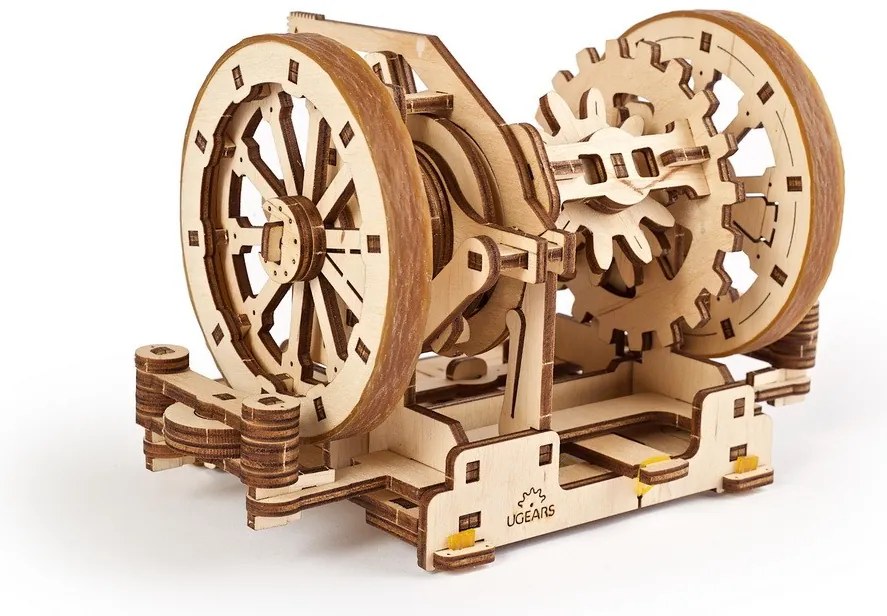 Ugears 3D dřevěné mechanické puzzle STEM výukový diferenciál