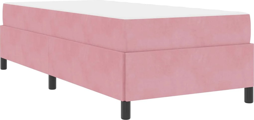 Rám postele Růžová 90 x 200 cm textil 3399041