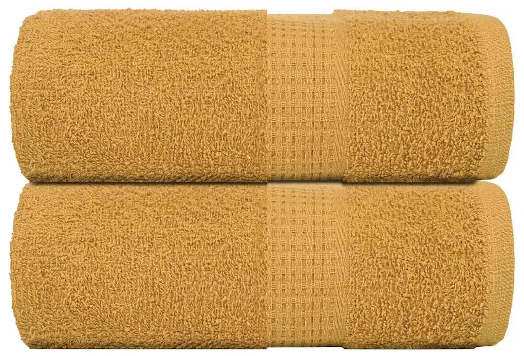 Ručníky pro hosty FROGN 2 ks zlaté 30x50 cm 360 g/m² 136803