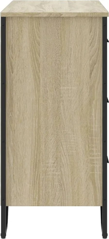 Komoda dub sonoma 91 x 35,5 x 74,5 cm kompozitní dřevo 3295303