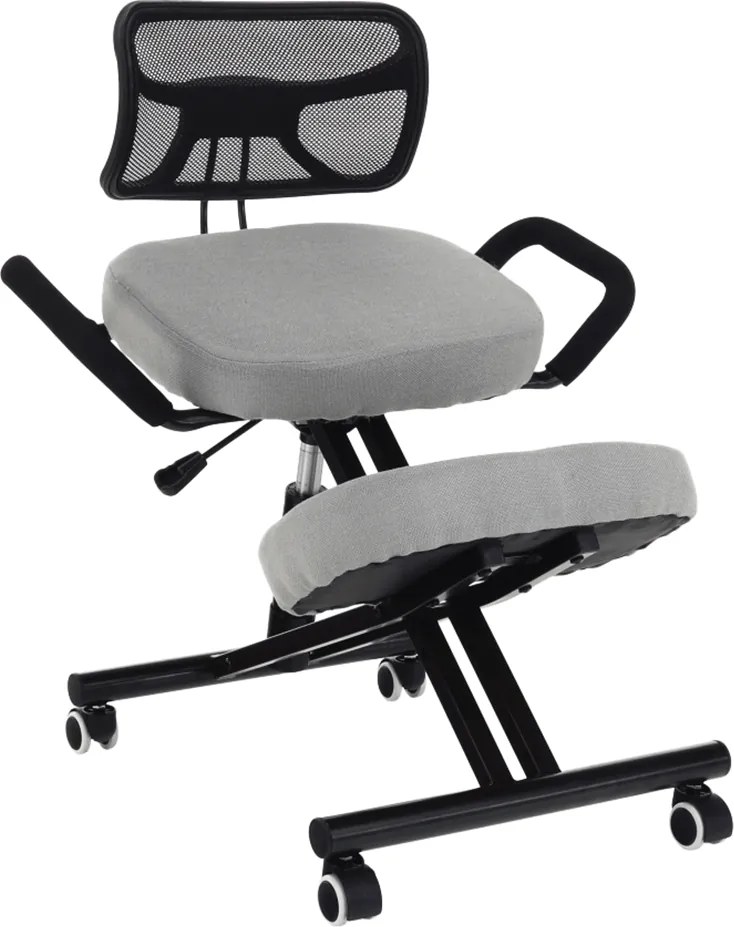 Ergonomická kľakačka, šedohnědá taupe / černá, RUFUS