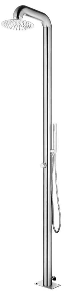 Zahradní sprcha 225 cm nerezová ocel 315941