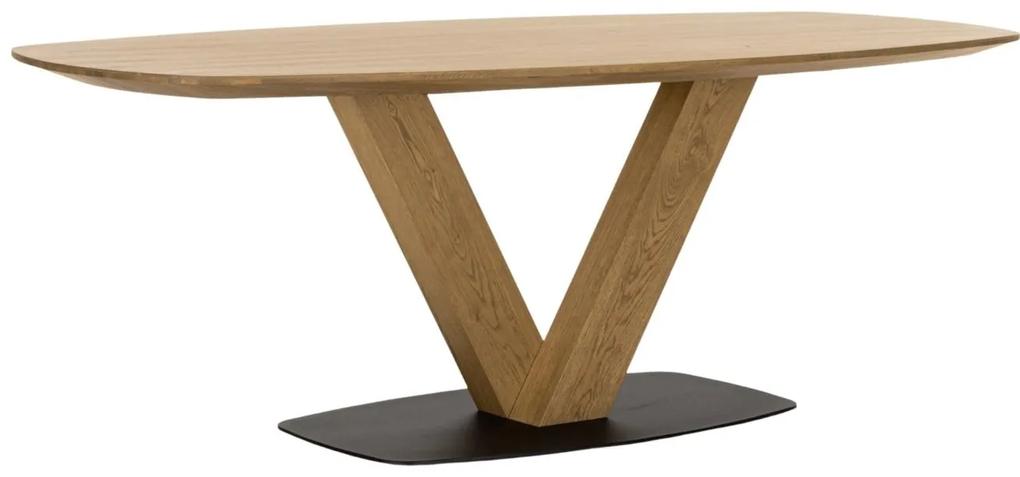 OnaDnes -20% Masivní dubový jídelní stůl Cioata Raya V 220 x 100 cm