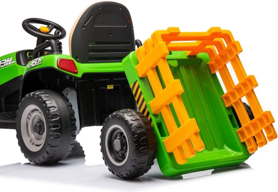 LEAN CARS Akumulátorový traktor BBH-030, zelený