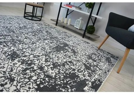 koberec SENSE Micro 81260 VINTAGE bílý/antracit velikost 120x170 cm | krásné koberce cz