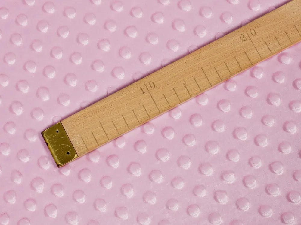 Biante Dětský povlak na polštář Minky 3D puntíky MKP-049 Světle fialovorůžový 35 x 45 cm