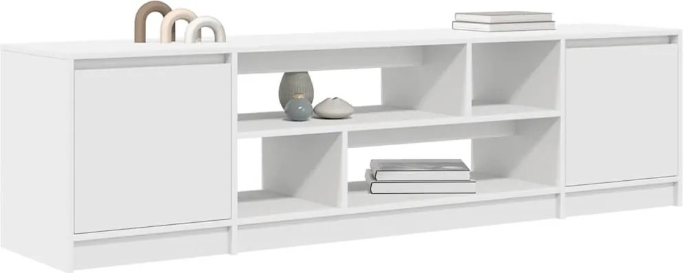TV skříňka bílá 188,5x41x50 cm kompozitní dřevo 3328417
