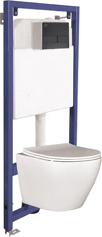 Laveo Akan, sada konstrukce s mísou, sedadlem a tlačítkem, LAV-VMDC600S