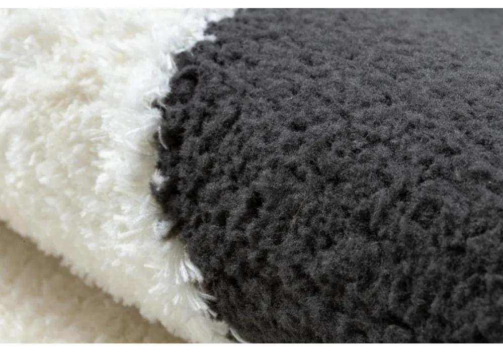 Kusový koberec Cladr krémovočerný 160x220cm