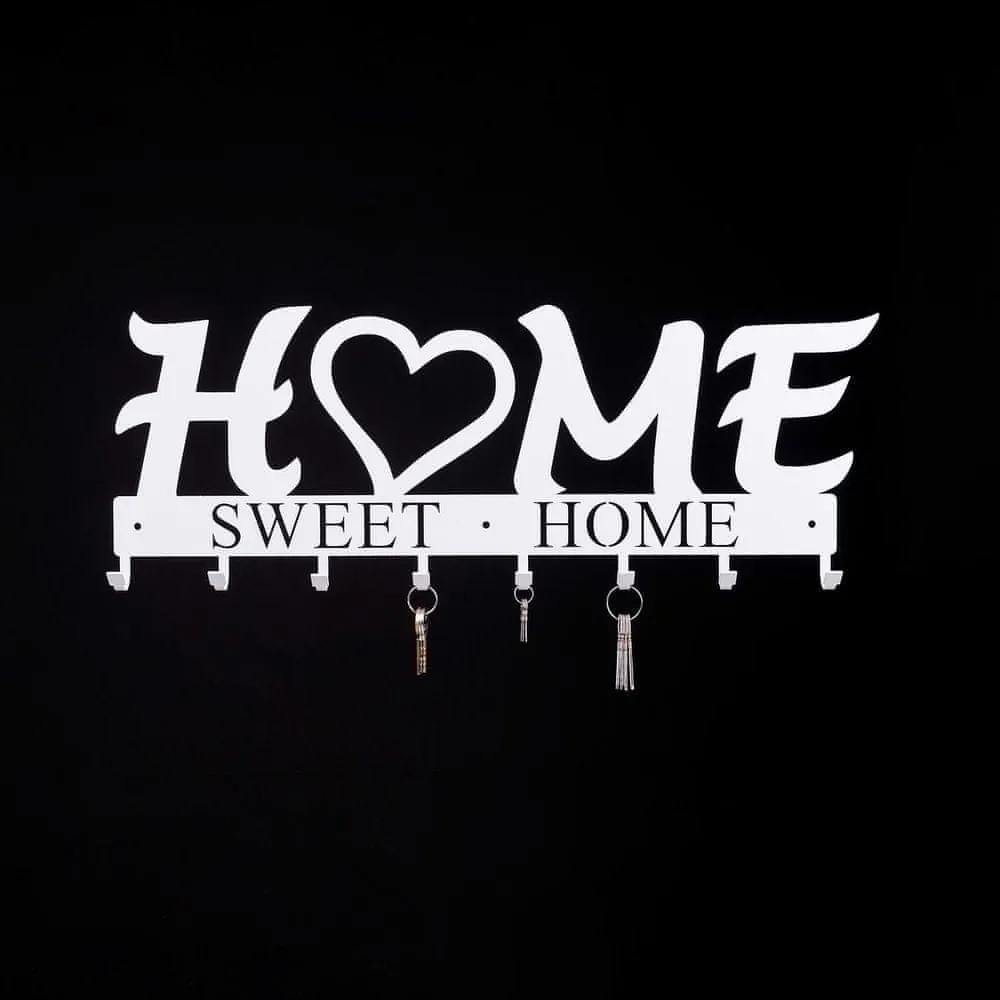 Intesi Nástěnný věšák Home Sweet Home bílý