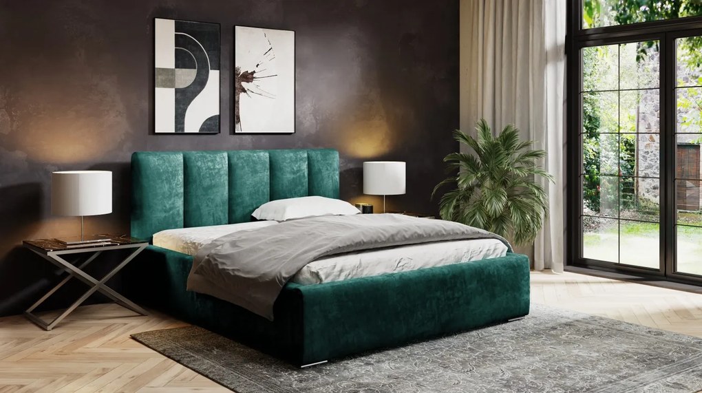 Postel MODEL 08 120x200 zelená - EUREKA 2125