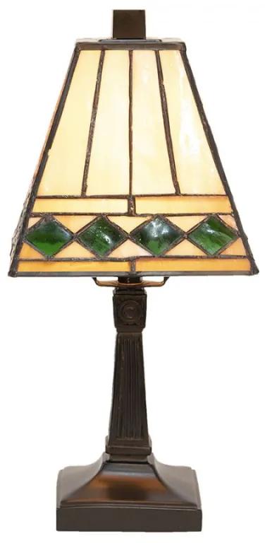 Stolní lampa Tiffany Pyramid – 20x20x30 cm