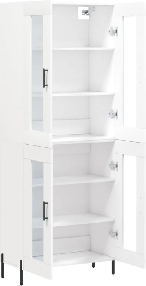 Skříň highboard bílá 69,5 x 34 x 180 cm kompozitní dřevo 3198281