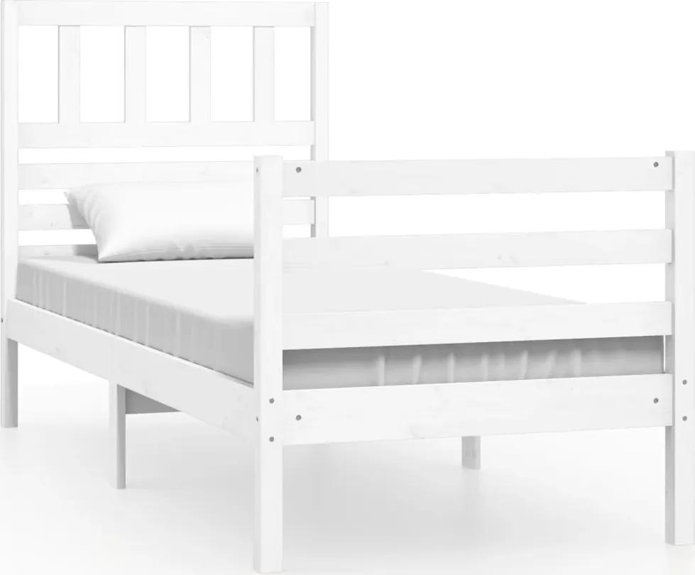 vidaXL Rám postele masivní dřevo 90 x 190 cm Single [3101054] Barva: Přírodní