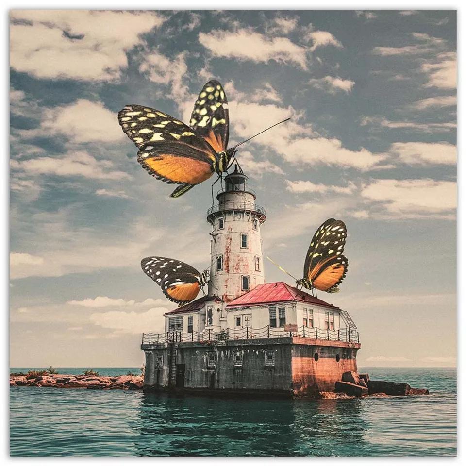 Gario Obraz na plátně Zmutovaní motýli - Zehem Chong Rozměry: 30 x 30 cm