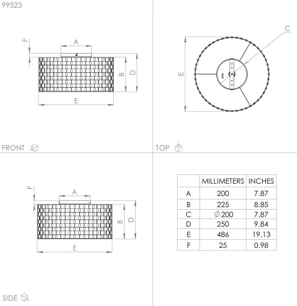 Eglo 99523 - Stropní svítidlo MARASALES 1xE27/40W/230V