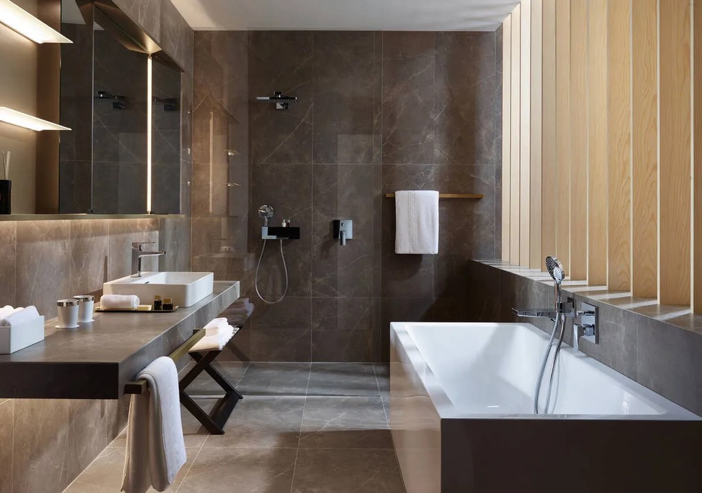 Hansgrohe Metropol, páková umyvadlová baterie 110 s odtokovou soupravou Push-Open, chromová, 74507000