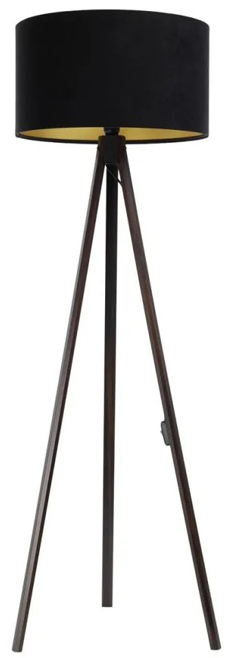 BPS Koncept | Stojací lampa STANDART 1xE27/60W/230V černá/wenge | BS0495