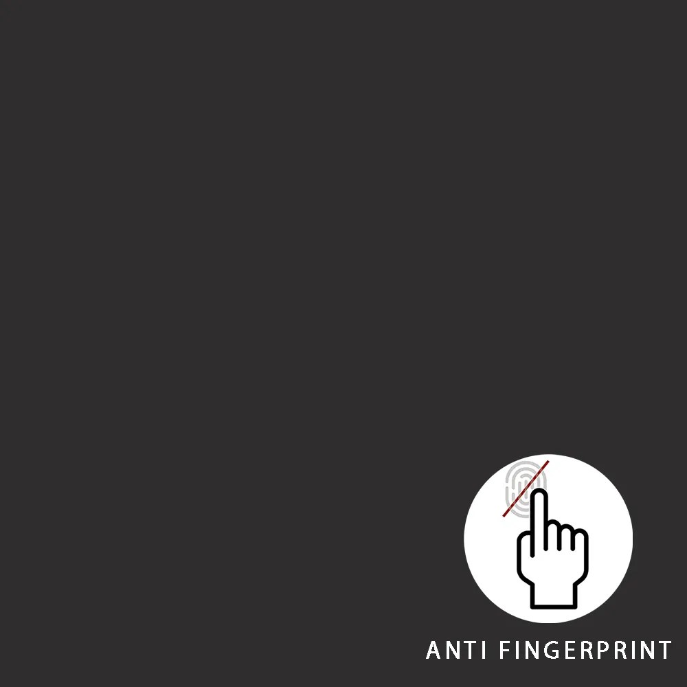 Deska na zeď mezi pracovní desku a horní kuchyňské skříňky | ČERNÁ MAT anti fingerprint | VOLITELNÝ ROZMĚR
