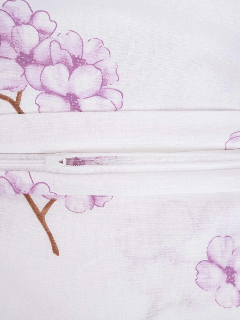 MK Lůžkoviny Francouzské bavlněné povlečení Renforcé - Sakura 220 × 200 cm, 2ks 70 x 90 cm