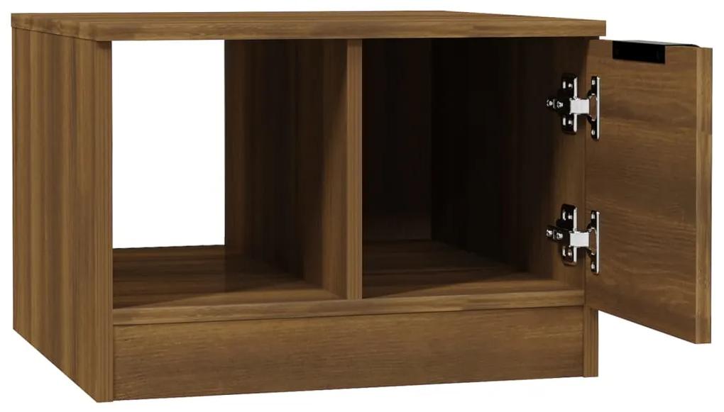 Konferenční stolek hnědý dub 50 x 50 x 36 cm kompozitní dřevo - Default Title