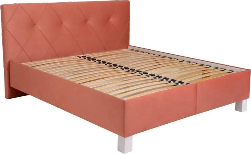 Pohoda Čalouněná postel NAIROBI s úložným prostorem a volně loženou matrací | Látka: Andora 305,Šířka matrace: 160 cm