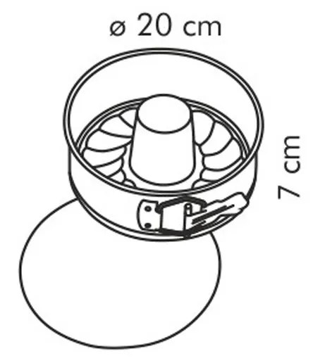 TESCOMA Forma na dort a bábovku rozkládací DELÍCIA ø 20 cm