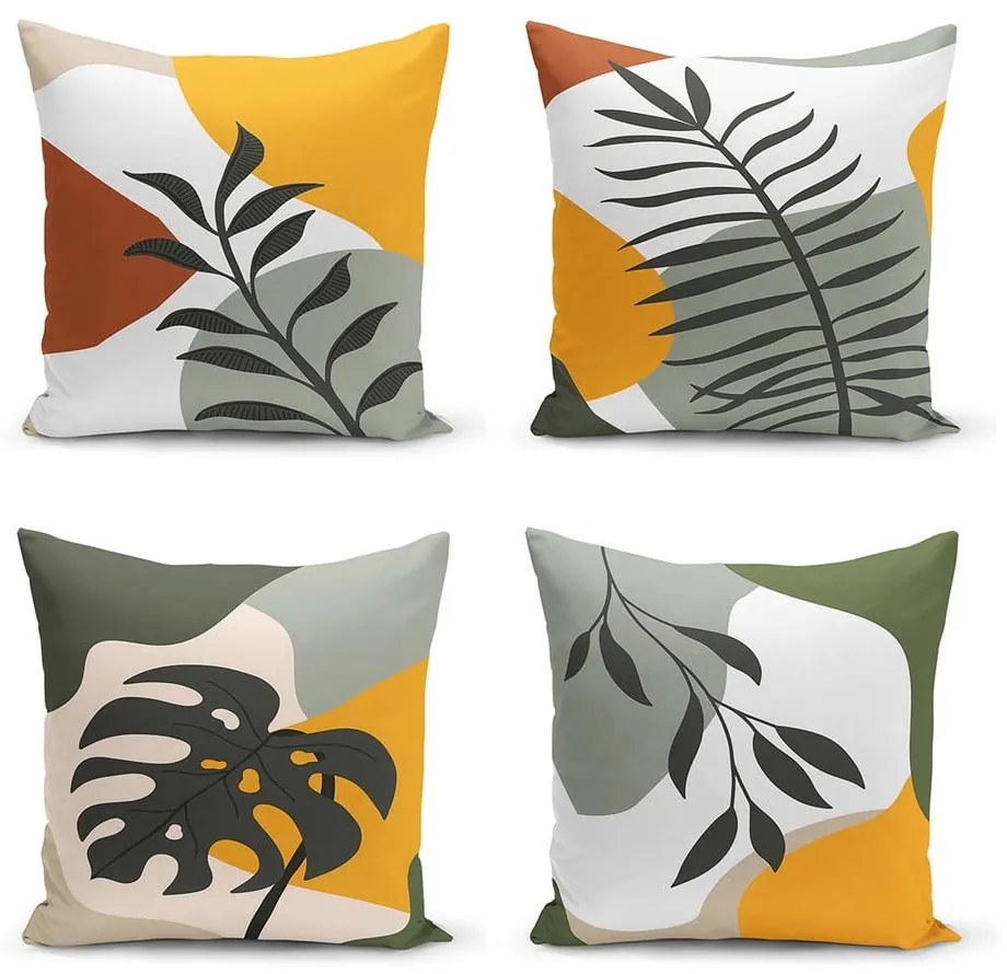 Povlaky na polštáře v sadě 4 ks 43x43 cm - Minimalist Cushion Covers