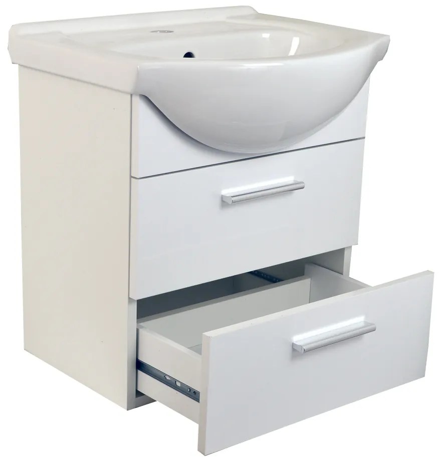 Comodo Koupelnová skříňka s keramickým umyvadlem Aspire W 50