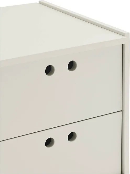 Krémová skříňka 40x118x40 cm Wally – Teulat
