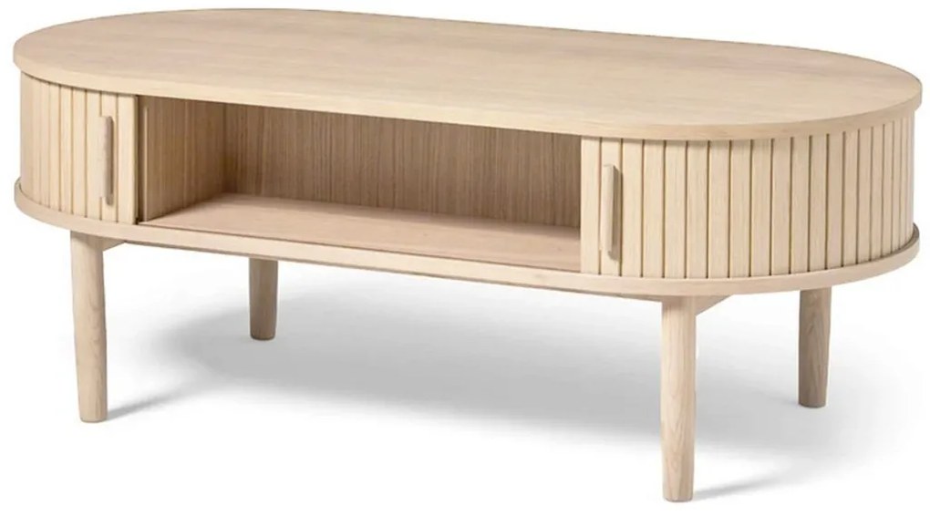 Designový konferenční stolek Palomino 120 cm bílý dub